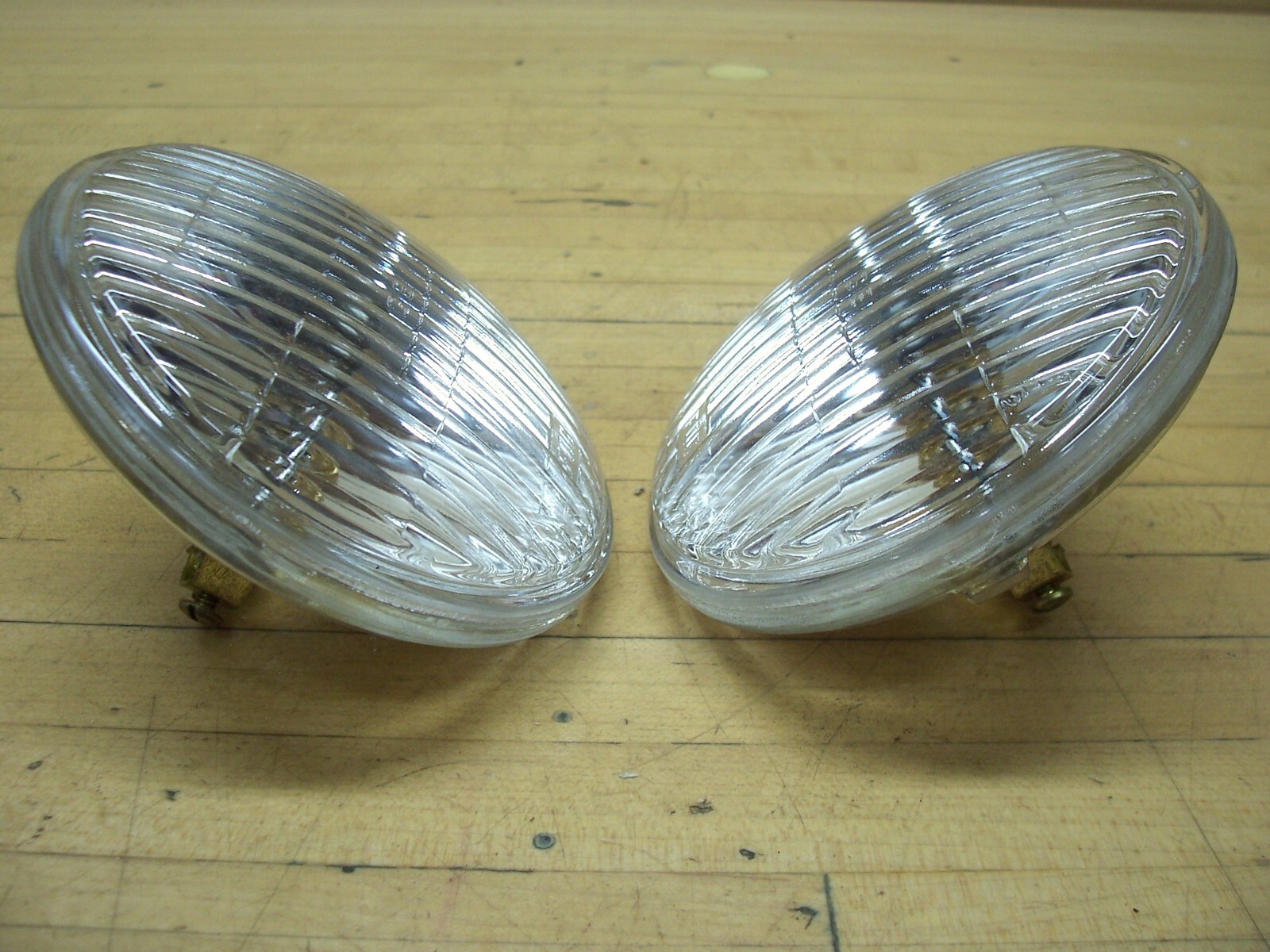 Vintage NOS GE 4015 Clear Fog Light Bulb Guide BLC Appleton Ford Chevy ...
