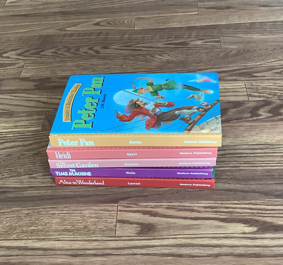 Lot Of 5 Treasury Of Illustrated Classic Lot Peter Pan Heidi Alice In ...