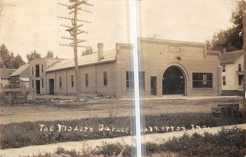 WALKERTON Indiana postcard RPPC St Joseph County Modern auto automobile ...