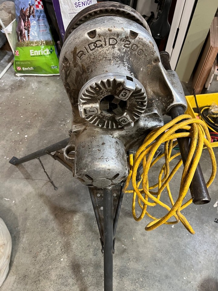 Ridgid 200 Pipe Threader Machine Tripod Stand Ridgid Tools | eBay