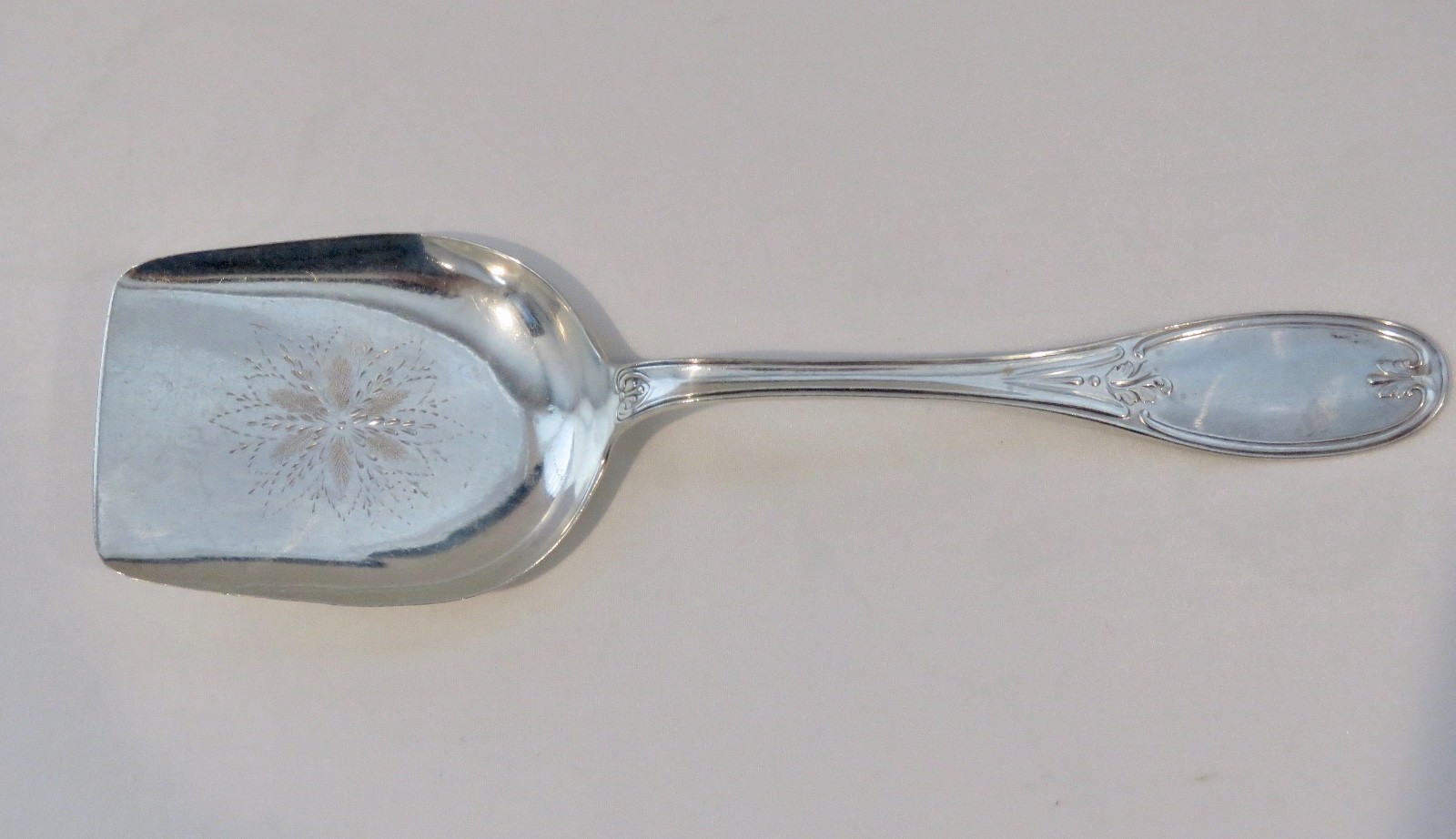 RARE COIN SILVER GEORGE SHARP ~ BAILEY & CO CRACKER SPOON ~ SHOVEL 8-1/ ...