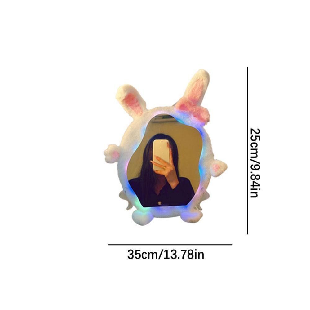 Handmade DIY Rabbit Mirror Kit Plush Rabbit Mirror Night Light | eBay