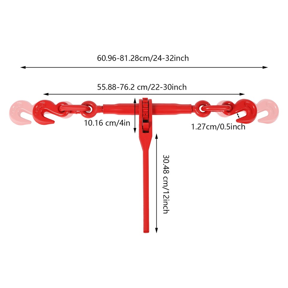 Ratchet Load Binder Chain and Binder Kit 5/16''-3/8'', 5/16*20FT Binder ...