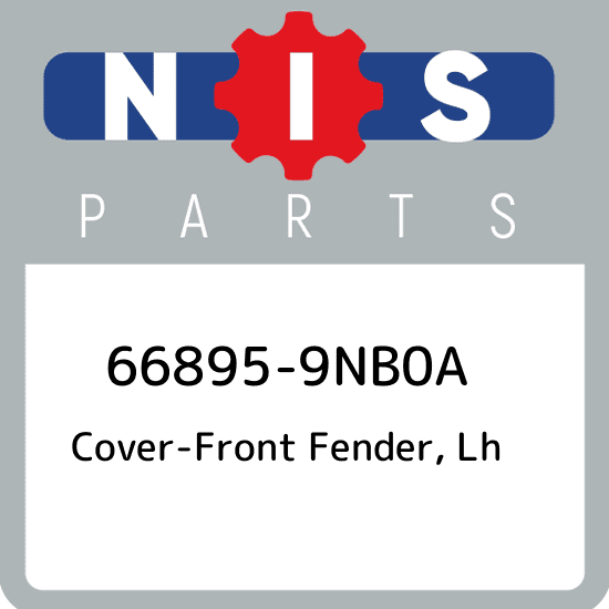66895-9NB0A Nissan Cover-front fender, lh 668959NB0A, New Genuine OEM ...