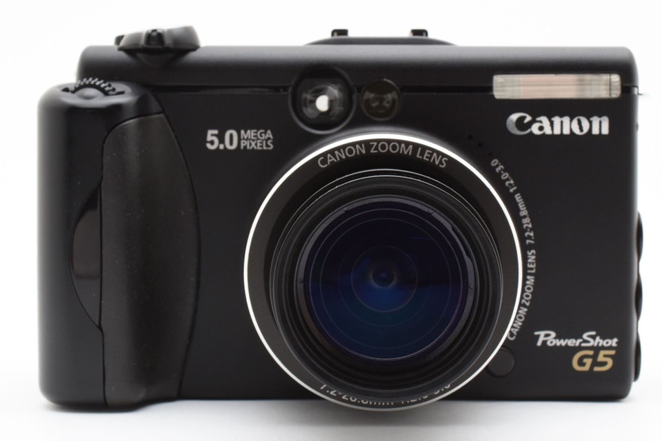 [ Near Mint ]Canon PowerShot G5 Black 5.0MP 4x Compact Digital Camera ...