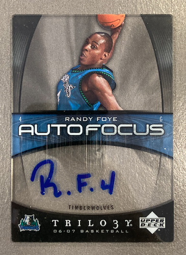 RANDY FOYE 2006-07 UPPER DECK TRILOGY AUTOFOCUS AUTO | eBay