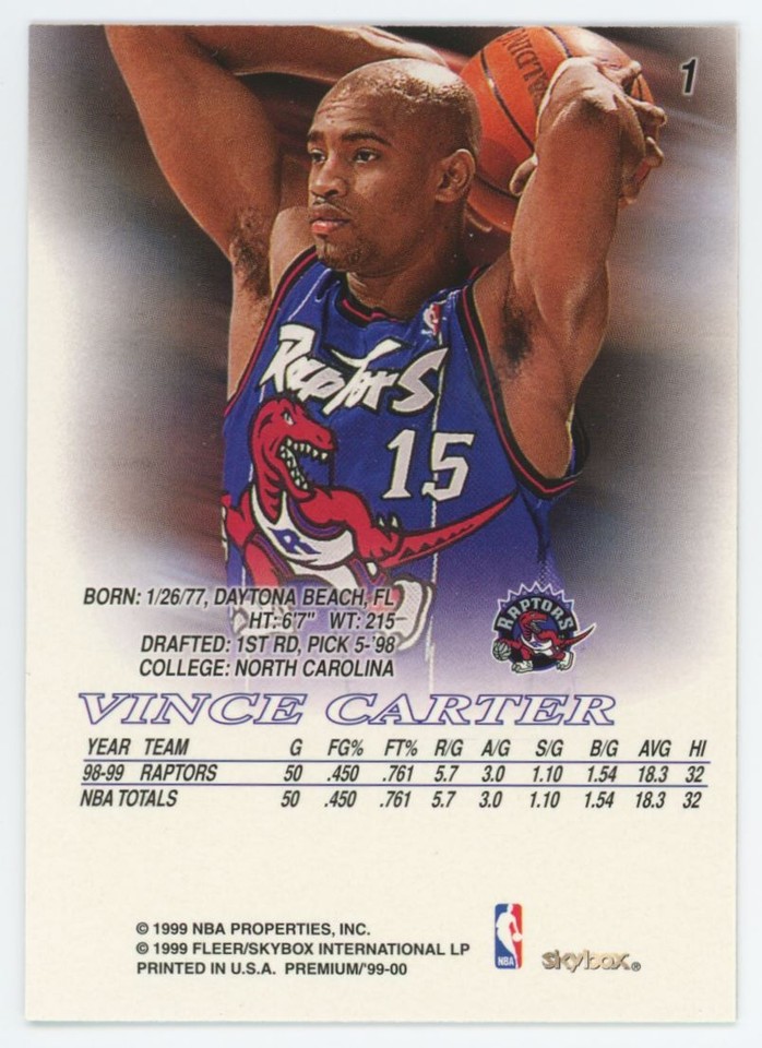 1999-00 SkyBox Premium Toronto Raptors Toronto Raptors #1 | eBay