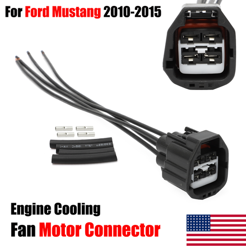 Engine Cooling Fan Motor Connector Pigtail For 2010-2015 Ford Mustang ...