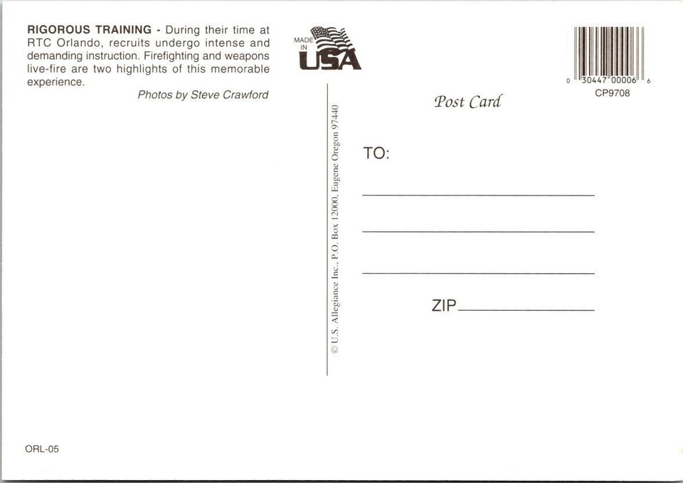 Orlando, FL Florida RTC~NAVY BOOT CAMP Recruit Training/Shooting 4X6 ...