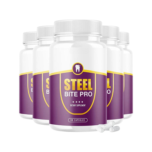 5-Pack Steel Bite Pro Teeth Supplement for Teeth and Gum Repair Dental ...
