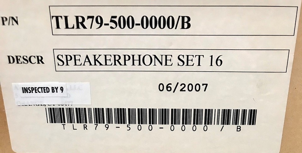 TELRAD PHONE TLR79-500-0000/B SPEAKERPHONE SET 16 BLACK EXCELLENT ...
