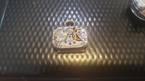 RARE 40's 50's Vintasge Perraux Ladies Watch Movement Dial Gold 17J 17 ...