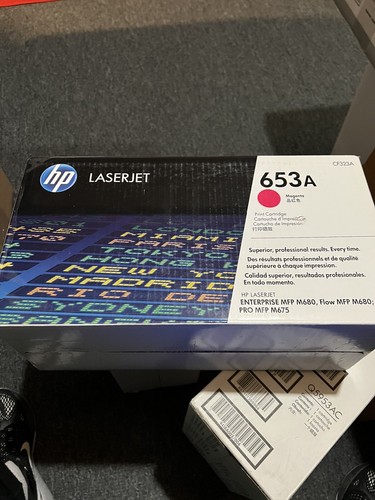 NEW GENUINE HP LASERJET 653A CF323A MAGENTA PRINT TONER CARTRIDGE NEW ...
