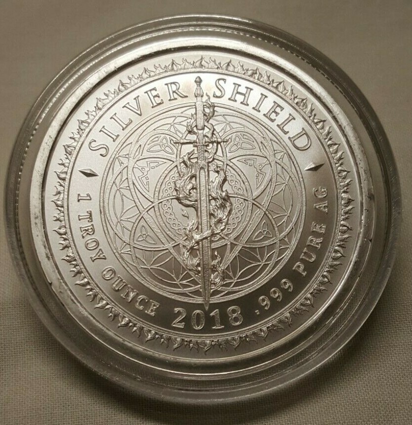 2018 Silver Shield 1oz Cannabis Silver Round Weed Marijuana Coin in ...