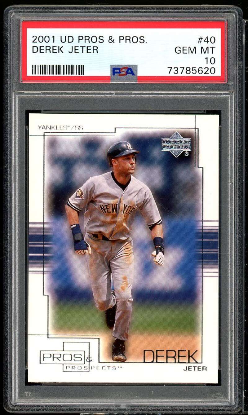 Derek Jeter Card 2001 UD Pros Prospects #40 PSA 10 | eBay
