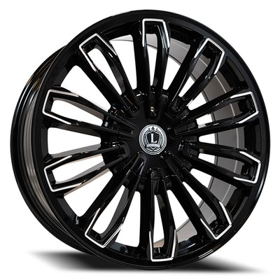 LUXXX Alloys LUX 42 Wheels 18x8 (35, 5x120.65, 73.1) Black Rims Set of ...