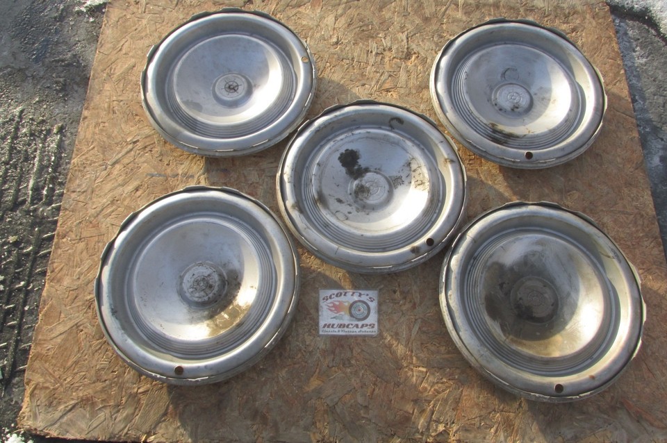 🔥1955, 1956, 1957 PACKARD CLIPPER 15" WHEEL COVERS, HUBCAPS🚨LOT OF 5🔥 ...