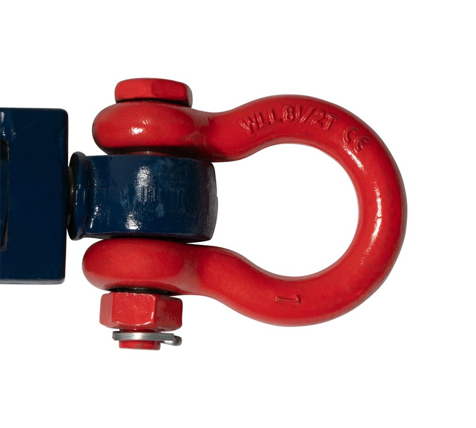 8 Ton Snatch Block w/ SHACKLE Crane 3/4 Wire Rope Sheave Tow Axle Lift ...