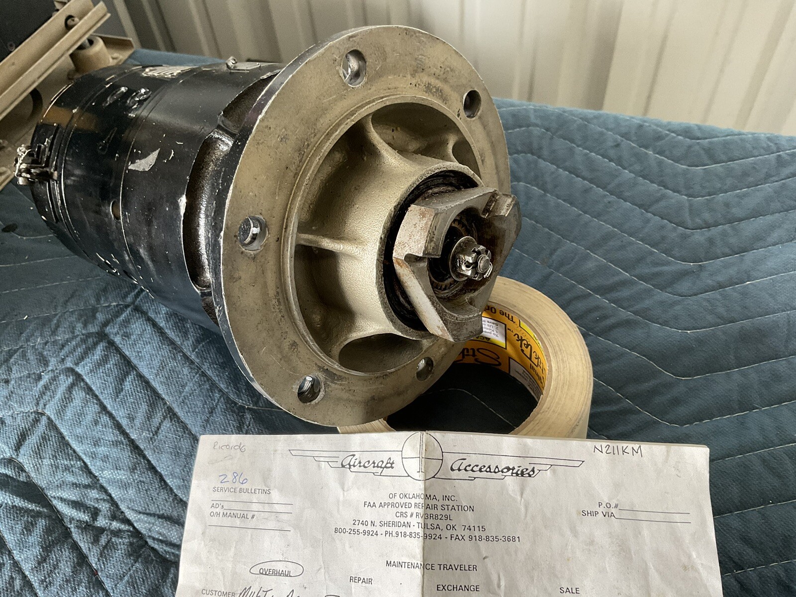 Overhauled Lear Siegler LSI Starter PN 20081-000 AN Part NO. AN4116R1A ...