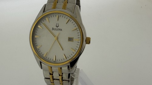 Bulova 2 Tone Stainless Steel Quartz Watch 98B134 | eBay