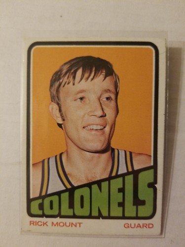 1972-73 Topps Basketball Card - #237 Rick Mount - Kentucky Colonels ...