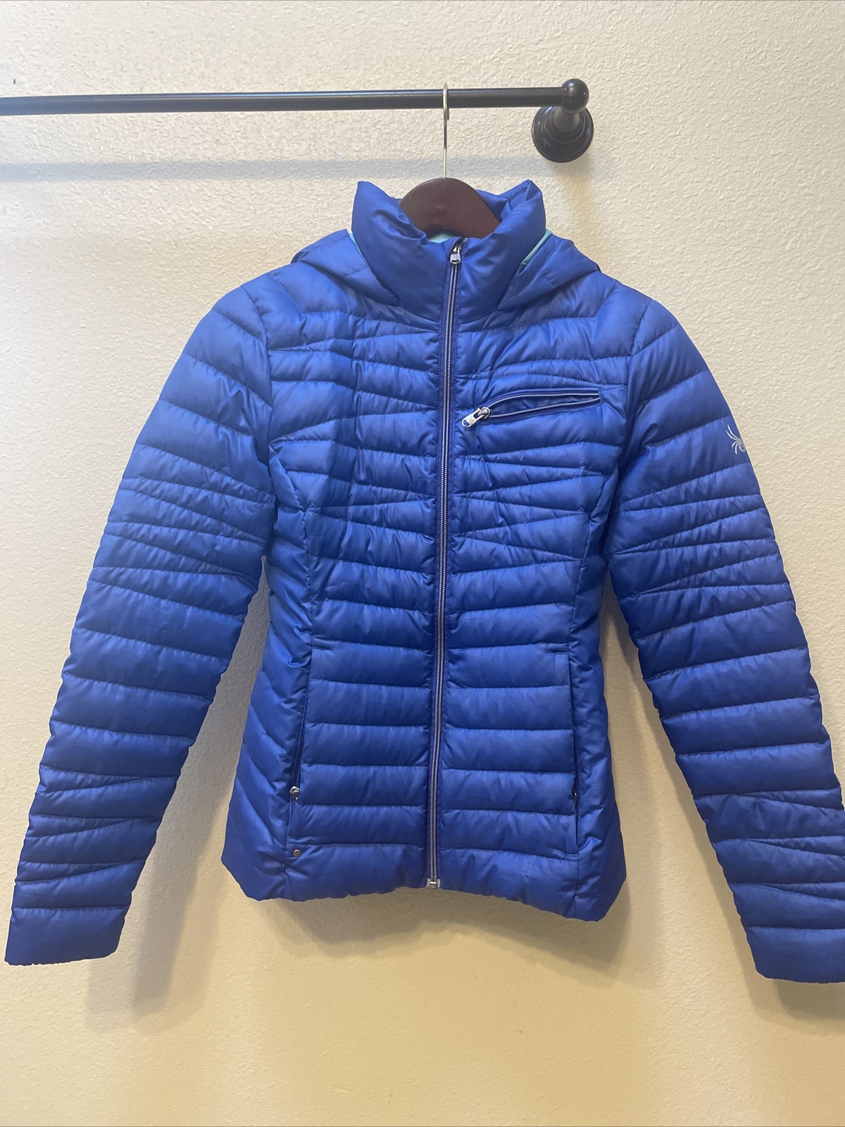 Spyder Puffer Jacket Women XS Royal/Light Blue Ski Sn… - Gem