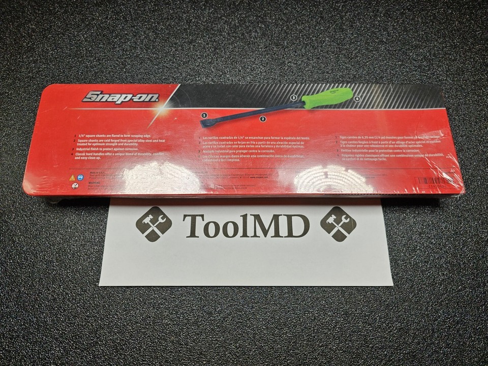 Snap-on Tools USA NEW 3pc GREEN Hard Handle Rigid Carbon Scraper Set ...