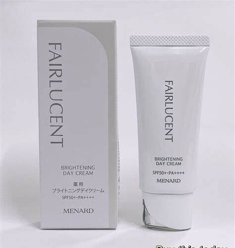 * MENARD FAIRLUCENT brightening day cream white 40g SPF50+ PA ...