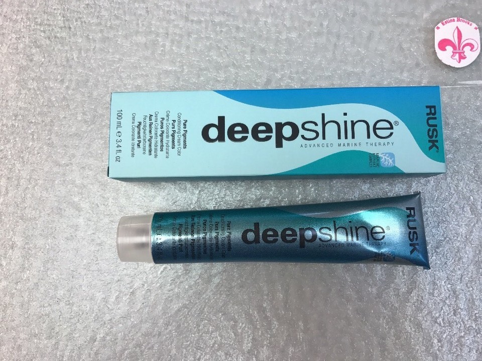 Rusk Deep Shine Marine Therapy Permanent Hair Color Cream 4.11AA Medium ...