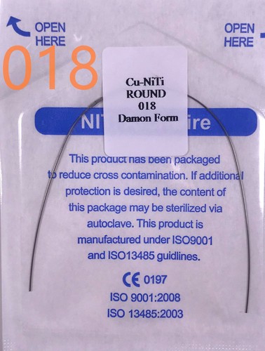 Dental Orthodontic Copper Cu-Niti Wires Arch Wires Round 0.018" Damon ...