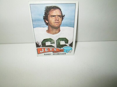 RANDY RASMUSSEN 1975 FOOTBALL CARD Topps #36 NEW YORK JETS Kearney Exc ...