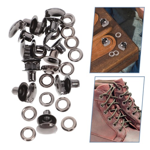 10 Pcs Shoe Lace Fasteners Boot Eyelet Repair Work Hooks Buckle Rivets ...