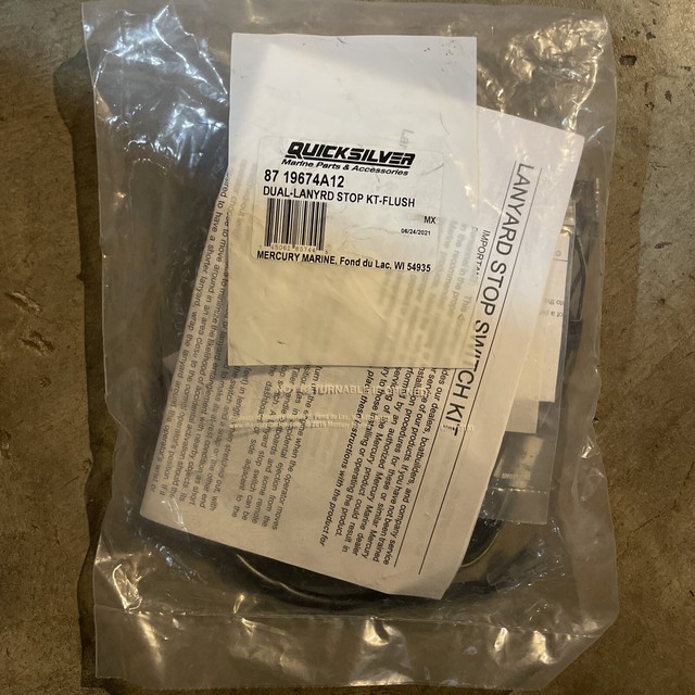 Mercury Boat Lanyard Stop Kit Flush 87 19674a12 for sale online | eBay