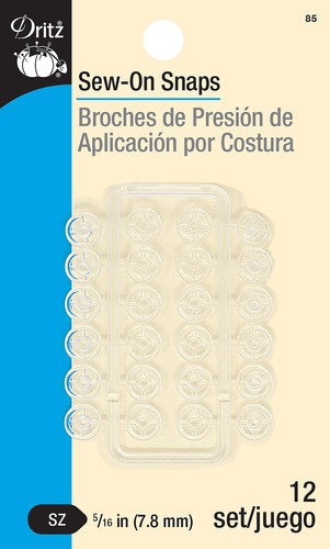 Dritz à Coudre Snaps 0.8cm 12 / Pkg-Clear, 85 | eBay