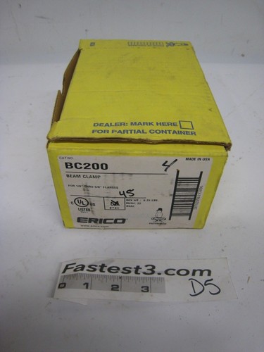 (Box of 45) Erico Caddy Fasteners BC200 Beam Clamps for 1/8" Thru 5/8 ...