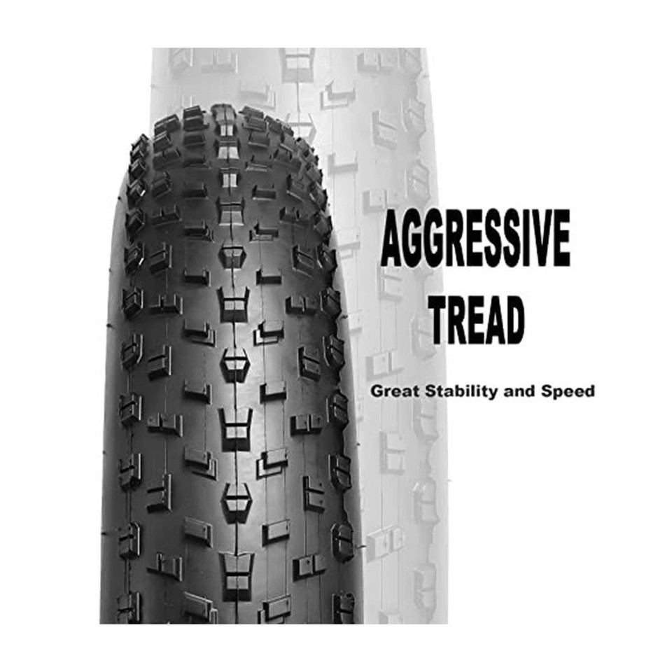 26x4 inch Bike Tire and Tube For 26 inch Fat Tire Bike and Electric ...