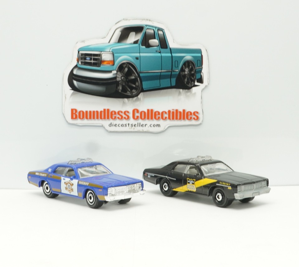 MATCHBOX LOOSE 1978 DODGE MOACO POLICE CARS BLACK STATE POLICE BLUE ...