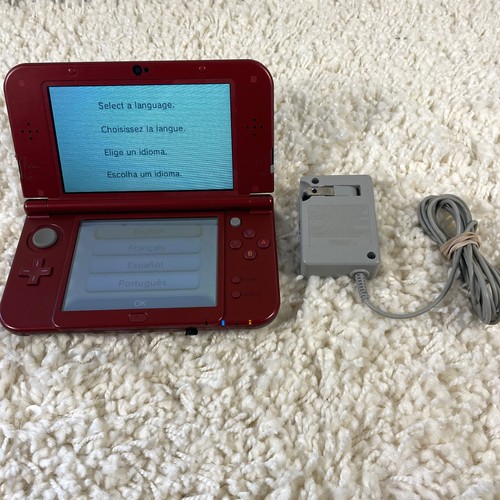 Nintendo “New” 3DS XL Metallic Red Handheld Console System RED-001 Top ...