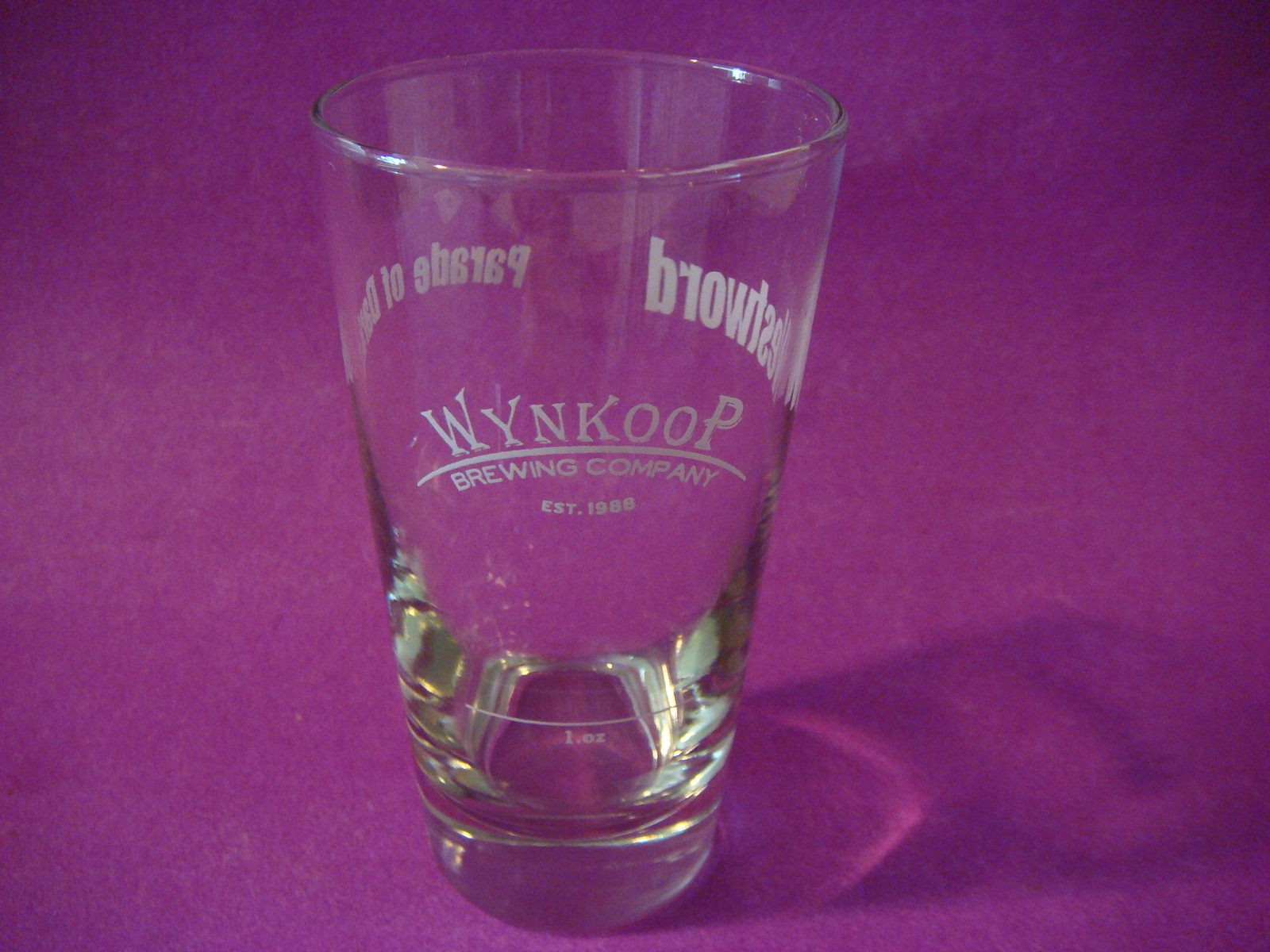 Beer Taste Glass Wynkoop Brewing Company 1988 Parade Of Darks Westword ...