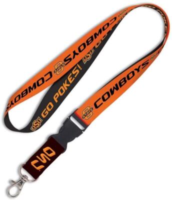 Oklahoma State Cowboys Lanyard with Detachable Buckle [NEW] Key Chain ...