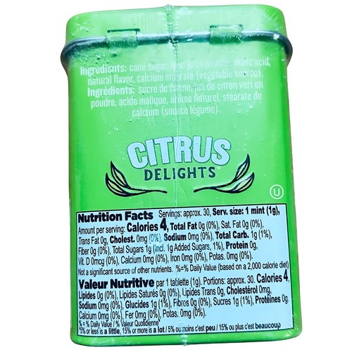 Citrus Delights Key Lime Candy Pastilles 2 Tins Sweet Tart Lime Treats ...