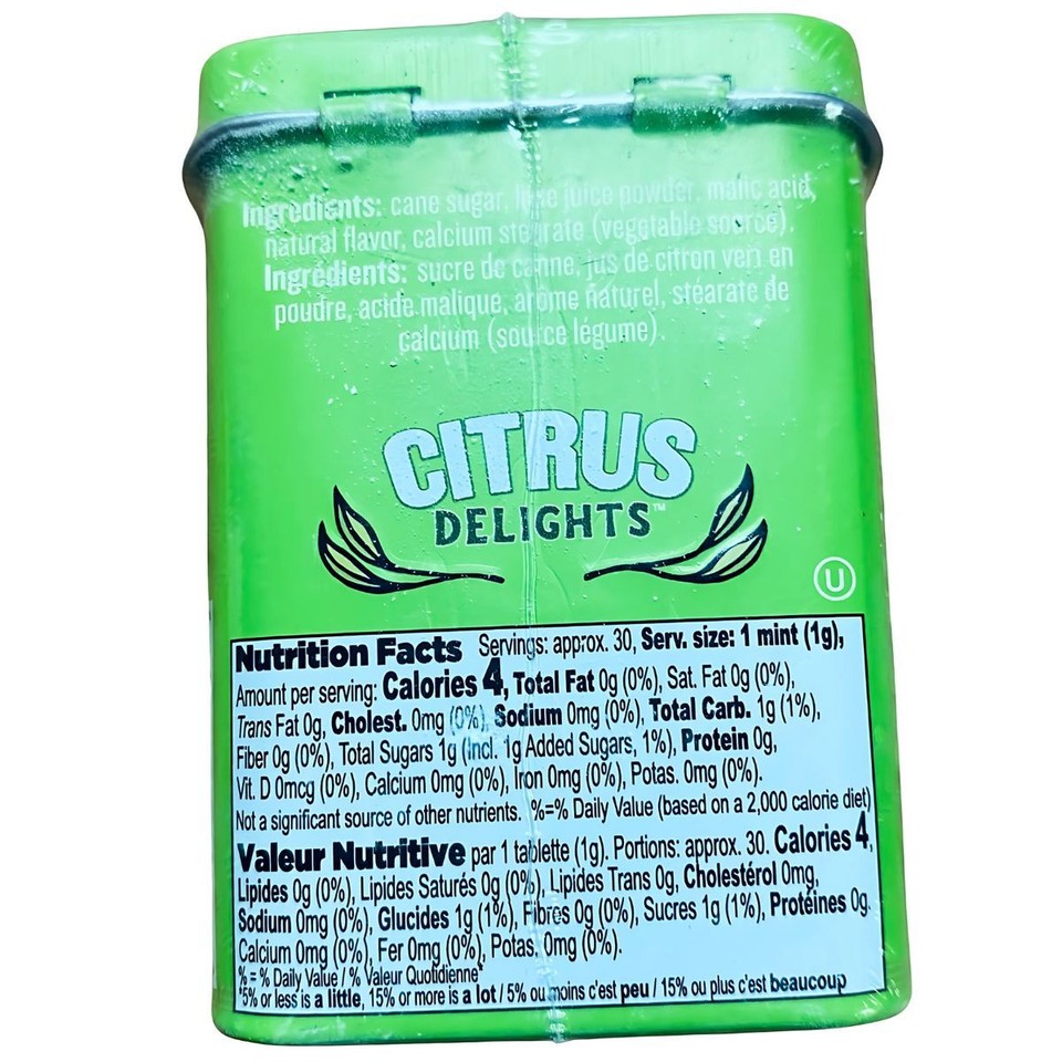 Citrus Delights Key Lime Candy Pastilles 2 Tins Sweet Tart Lime Treats ...