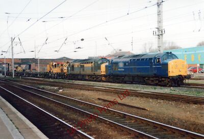 Railway Photo 6x4 Class 37 37219 and 263 Engr Train Warrington 13/2 ...