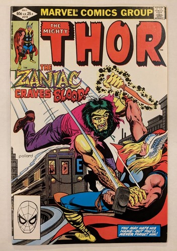 The Mighty Thor #319, 1st App Zaniac, Marvel, May 1982 | eBay