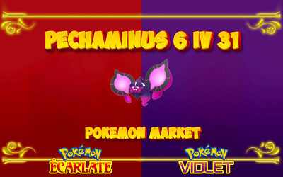 Pokemon Ecarlate Violet : pechaminus 6 IV 31 lvl 100 | eBay