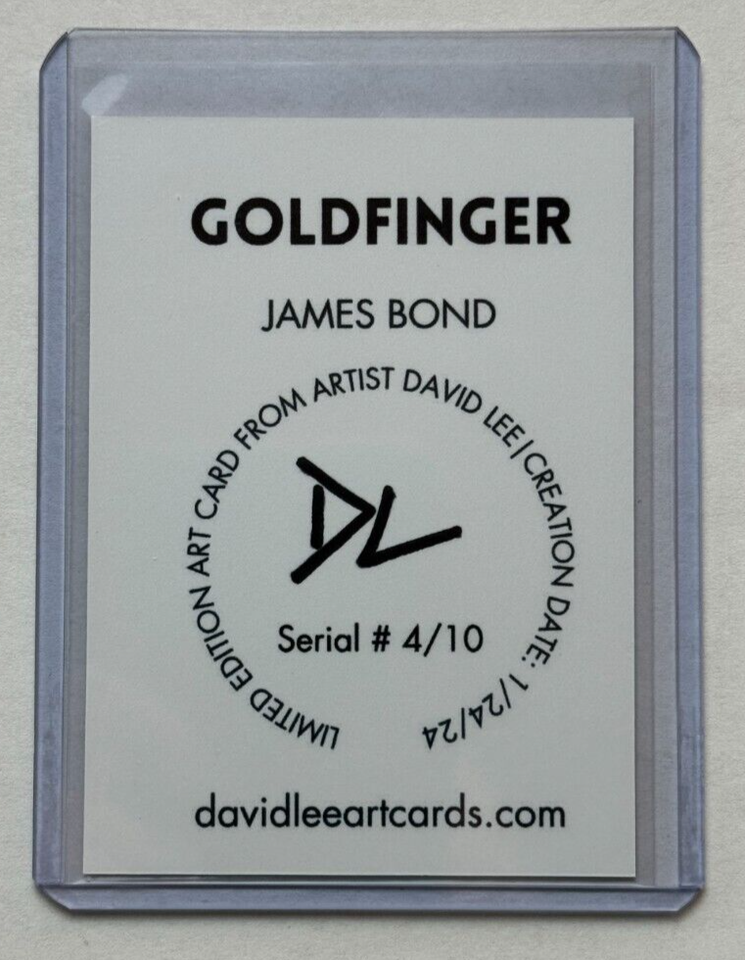 Goldfinger Limited Edition Artist Signed James Bond Movie Poster Card 4 ...