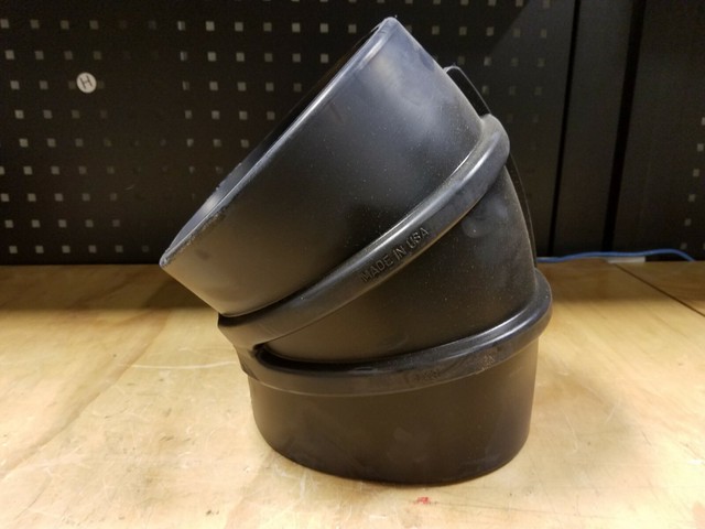 P112606 Donaldson Rubber Hump Hose Air Intake 45 Degree Elbow 8 Inch ...