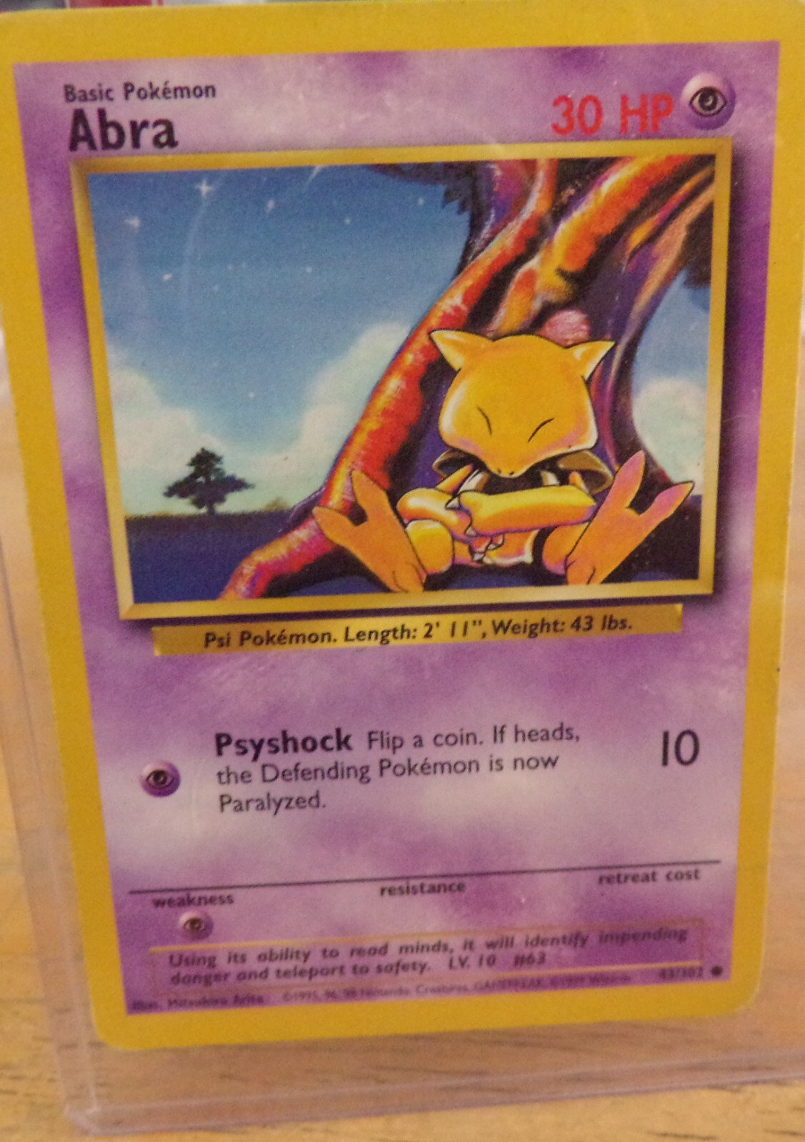 Pokémon TCG ABRA 43/102 RARE Base Set | eBay