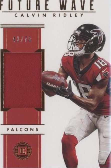 2019 Panini Encased - Future Wave Materials Calvin Ridley #FW9 /75 (MEM ...