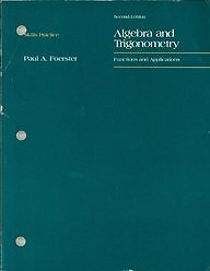 FOERSTER ALGEBRA AND TRIGONOMETRY SKILLS PRACTICE By Addison Wesley ...